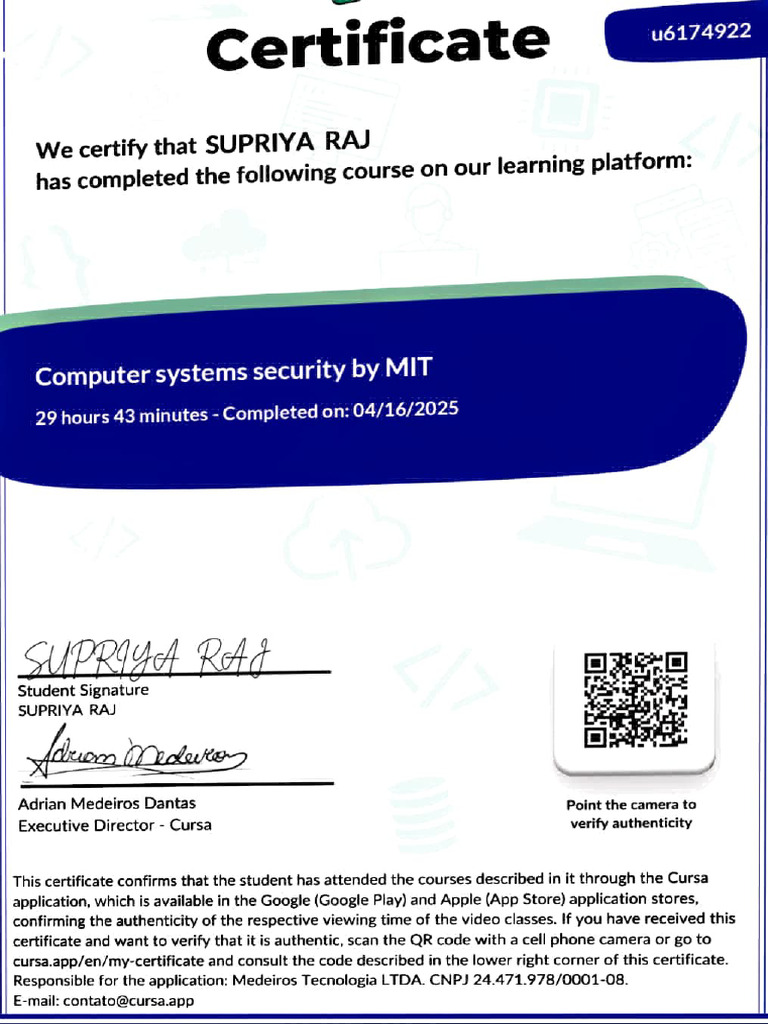 Computer System Security BT MIT | PDF