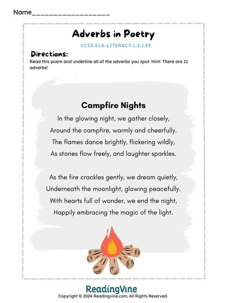 Adverbs in Poetry | PDF