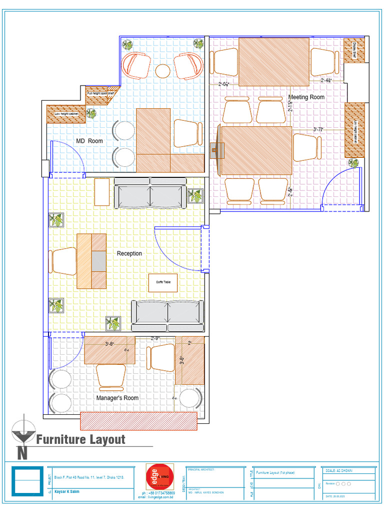 Furniture Layout for Manager's Room | PDF | Furniture