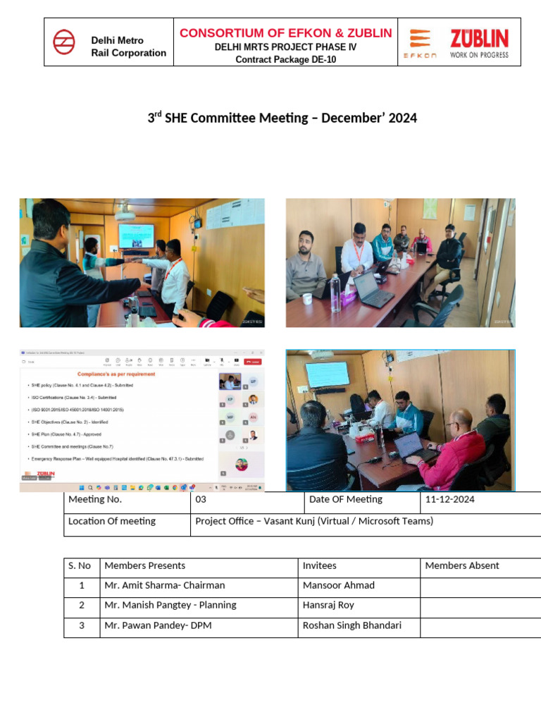 MOM - SHE Committee 11.12.2024 | PDF