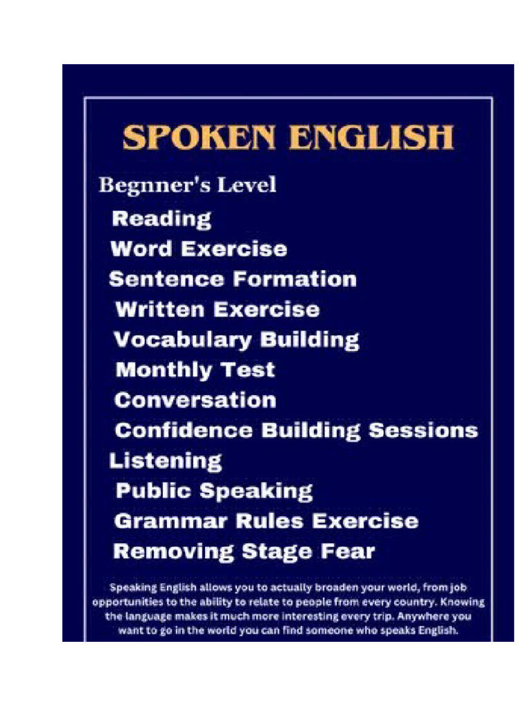 English Speaking 1 | PDF