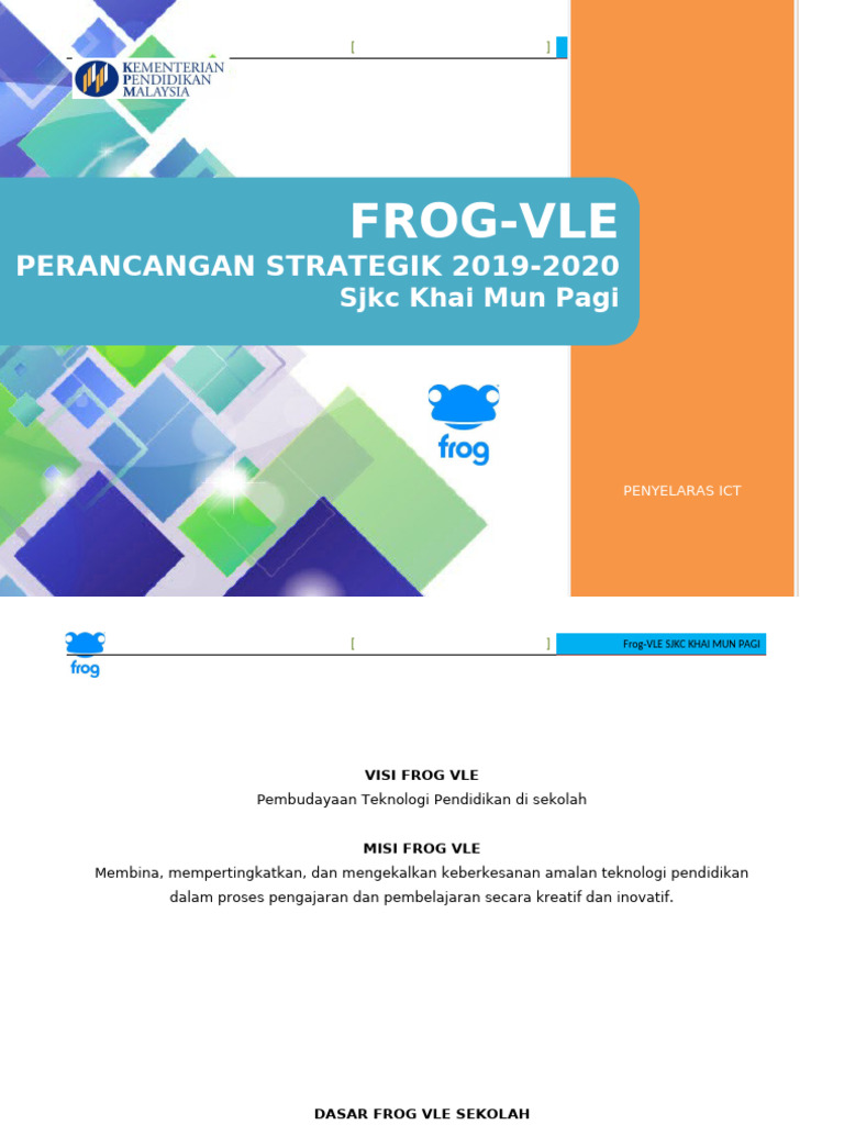 Perancangan Strategik Frog Vle 2019 2020 | PDF