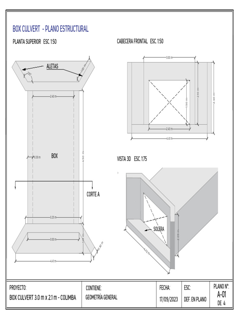 Box Culvert A 01 | PDF