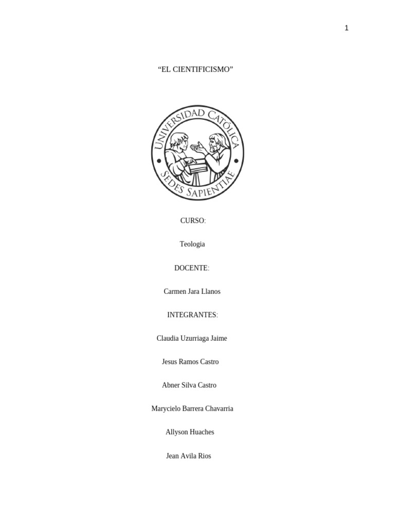Análisis Crítico del Cientificismo | PDF | Conocimiento | Positivismo