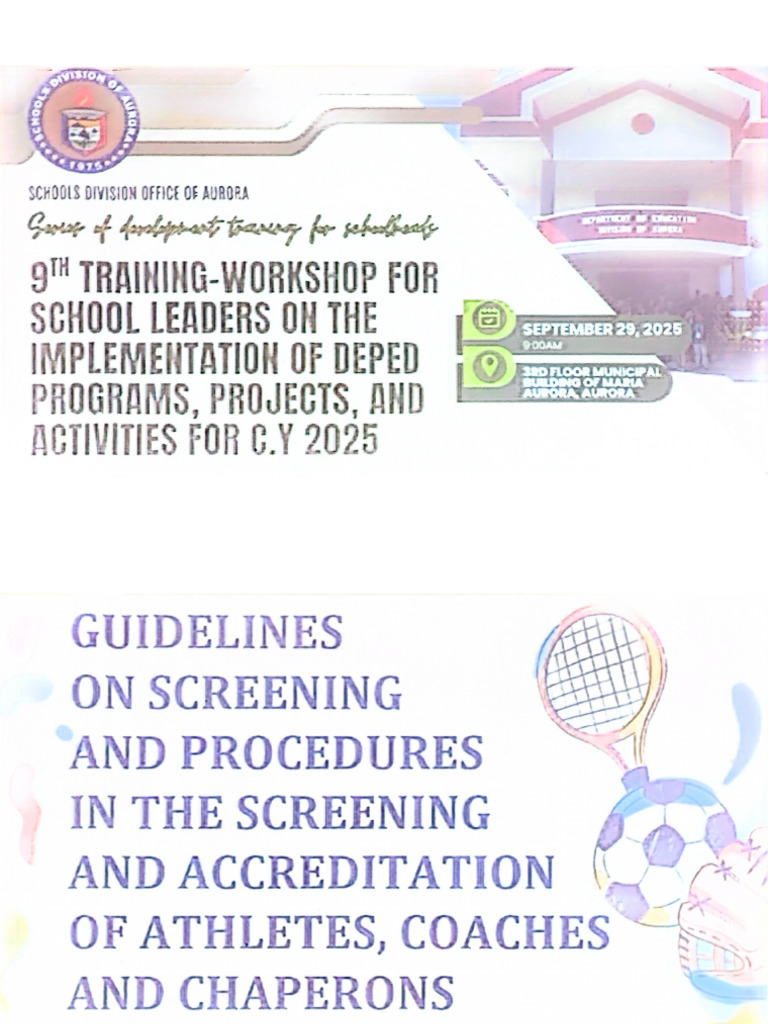 Sports Screening Presentation | PDF