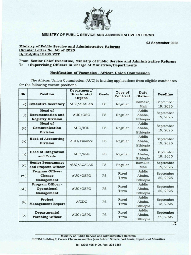Circular Letter No. 60 of 2025 - 0001 | PDF