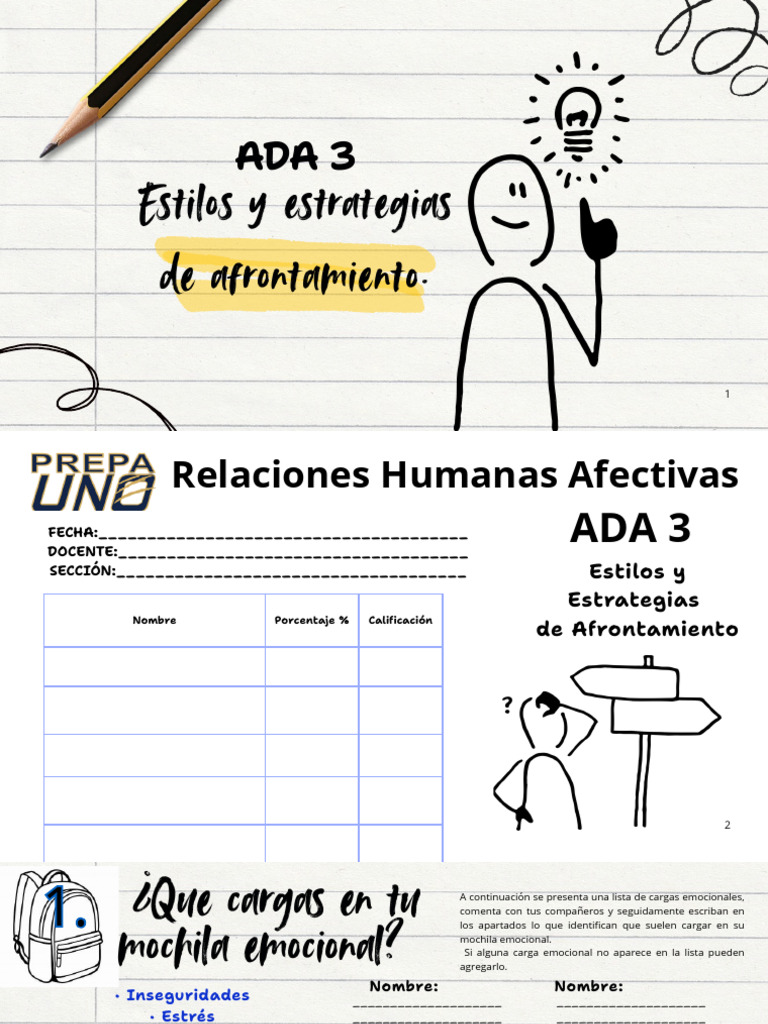 Formato ADA 3 | PDF | Las emociones | Conceptos psicologicos