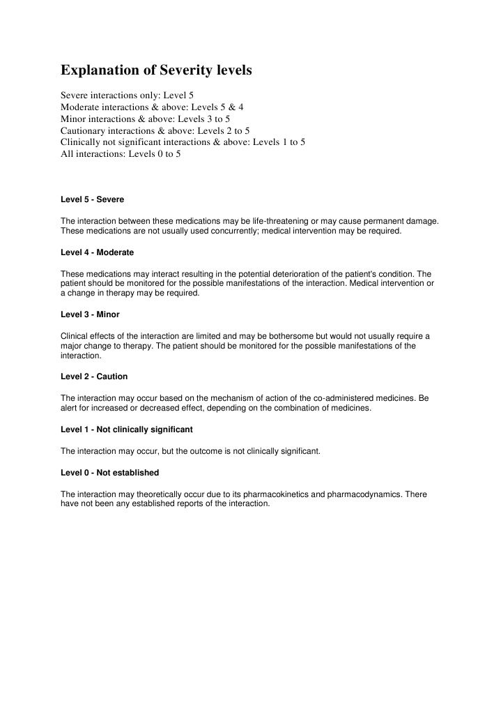 Explanation of Severity Levels | PDF | Self-Improvement