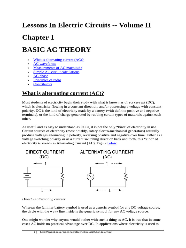 Lessons in Electric Circuits 1 | PDF | Root Mean Square | Amplitude