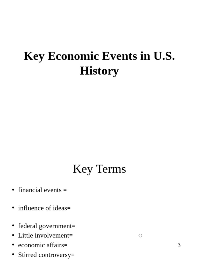 GED-Key Terms - Key Economics Events | PDF