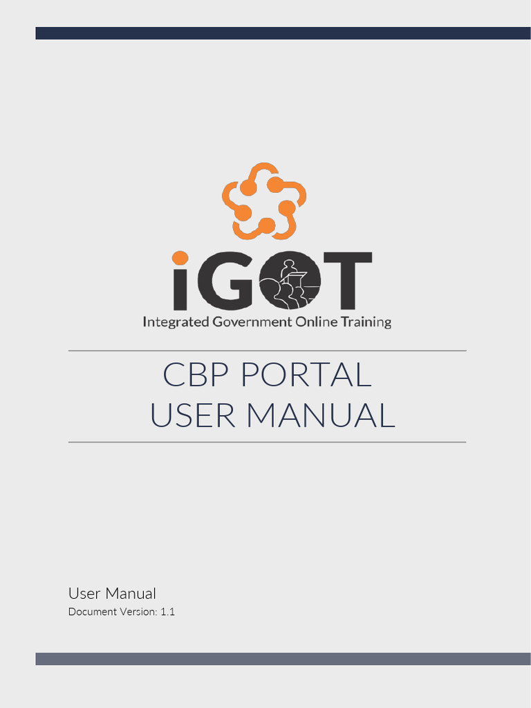 CBP Portal User Manual | PDF | Button (Computing) | User (Computing)