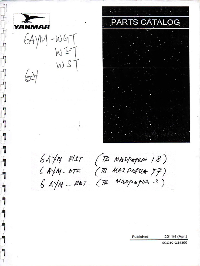 Yanmar 6aym (WGT Wet WST) - Mp3 Mp77 Mp18 | PDF
