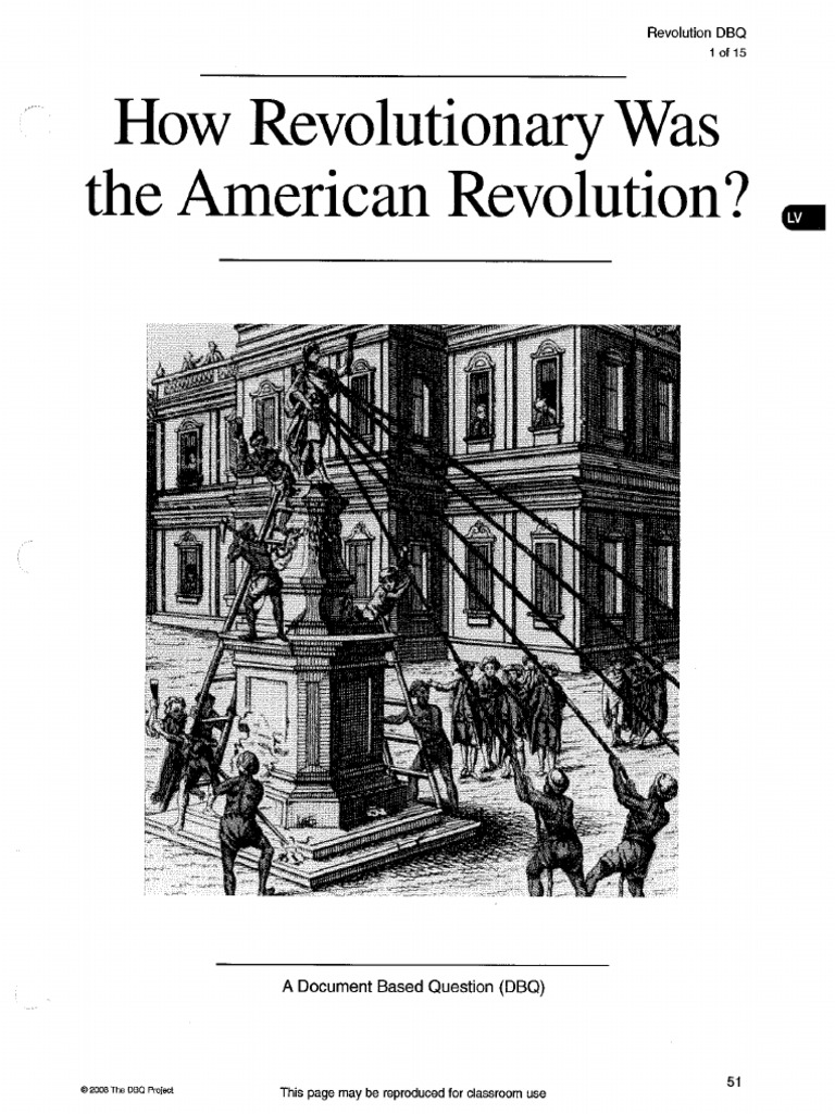 DBQ How Revolutionary Was The Rev. War Long Verison 2 | PDF