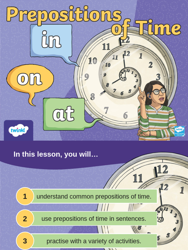 Prepositions of Time for Beginners | PDF | Observances