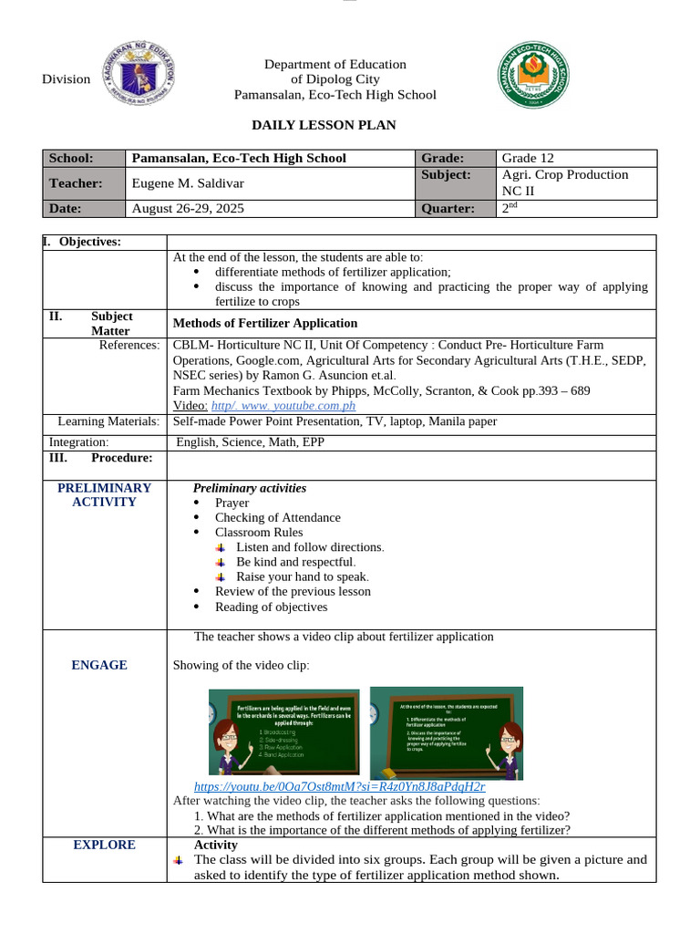 Broadcasting Fertilizer Application Methods | PDF | Fertilizer | Seed