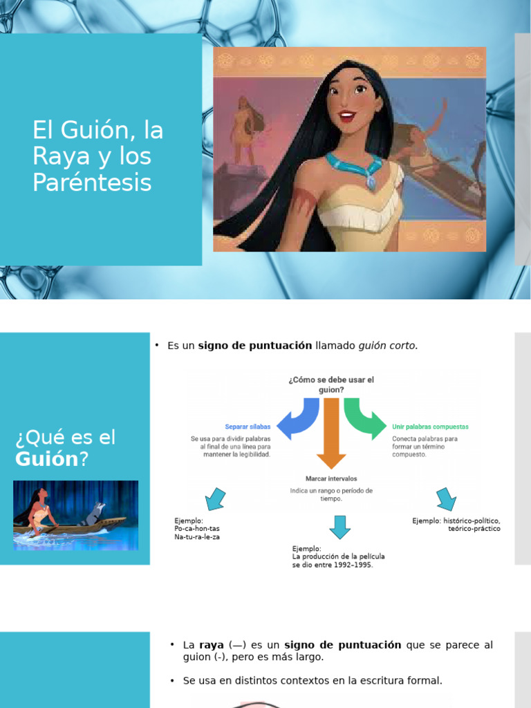 El Guion, La Raya y Los Paréntesis | PDF | Puntuación | Soporte