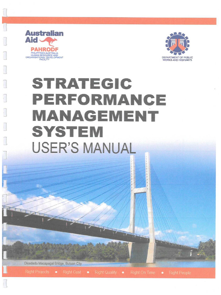 DPWH SPMS User's Manual Revised As of July 29, 2021 | PDF