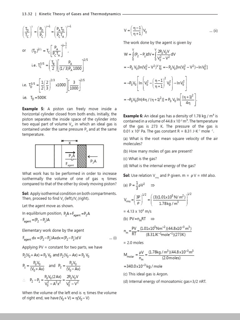 Kinetic Theory of Gases Notes 3 | PDF | Gases | Temperature