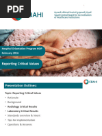 Critical Test Result Reporting Policy | PDF | Caregiver | Nursing