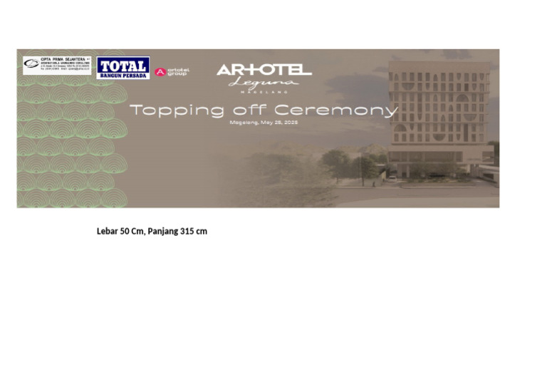 Banner Topping Off Tampak Depan Bawah | PDF