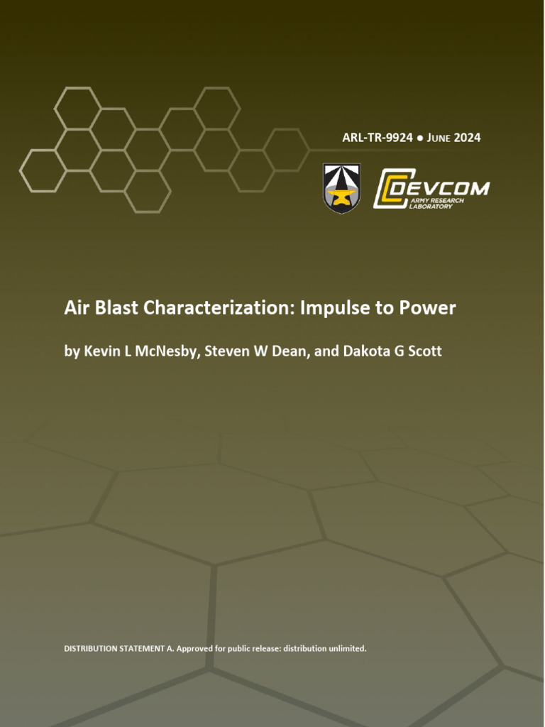 Air Blast Shock Power Analysis Report | PDF | Shock Wave | Velocity