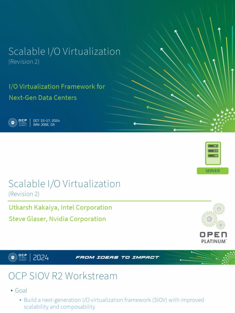 5706 - Siov R2 - Next-Gen IO Virtualization Framework For Next-Gen Datacenters | PDF ...