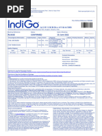IndiGo Unaccompanied Minor Form | PDF
