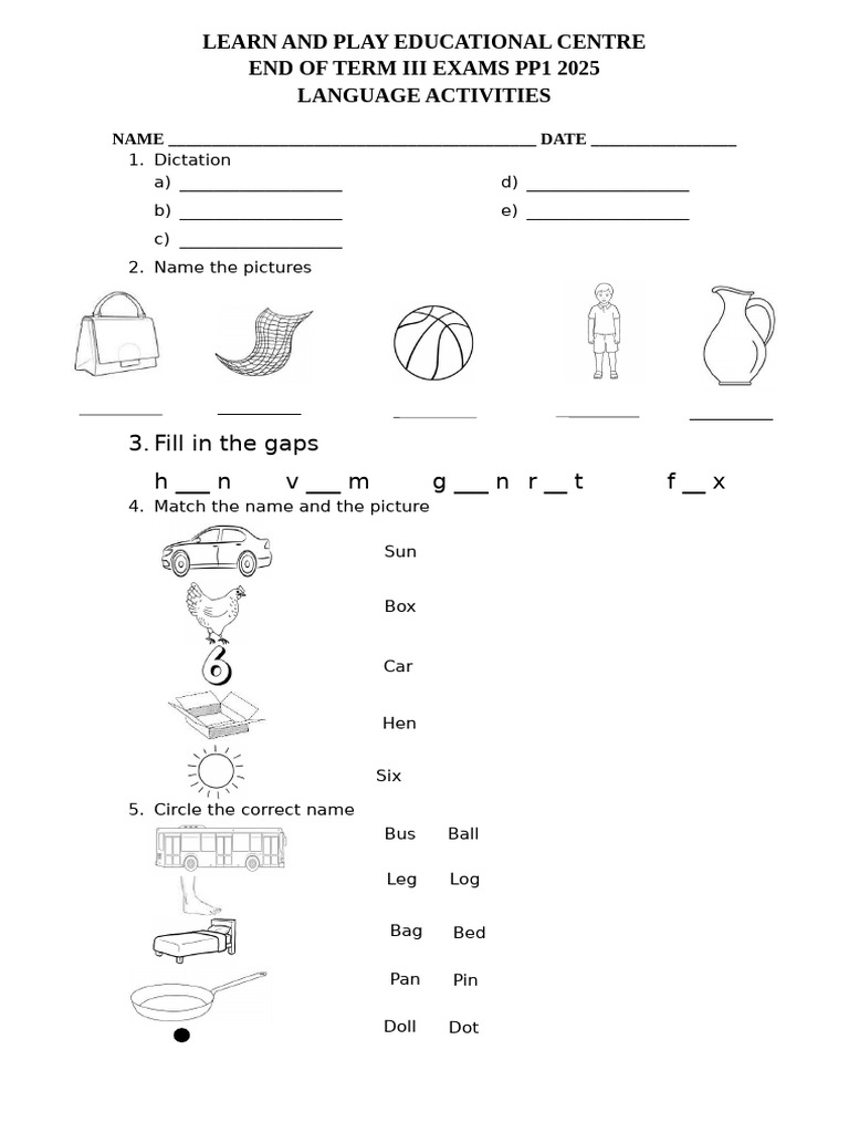 Language Activities Pp1[1] | PDF