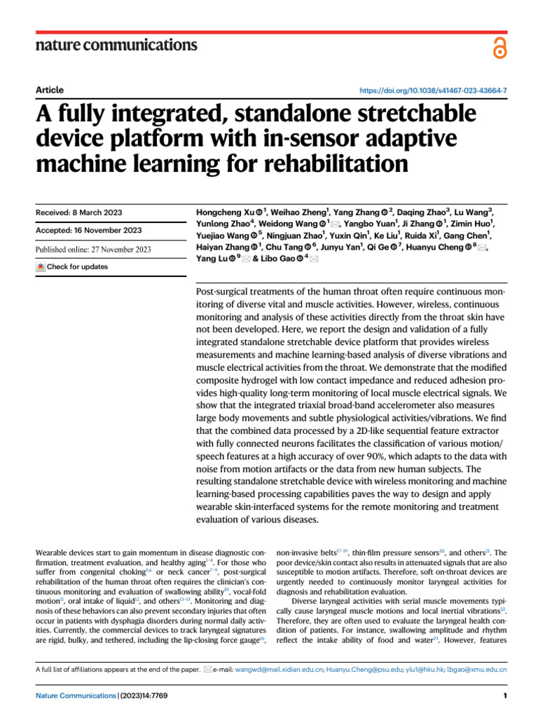 A Fully Integrated, Standalone Stretchable Device Platform With In ...