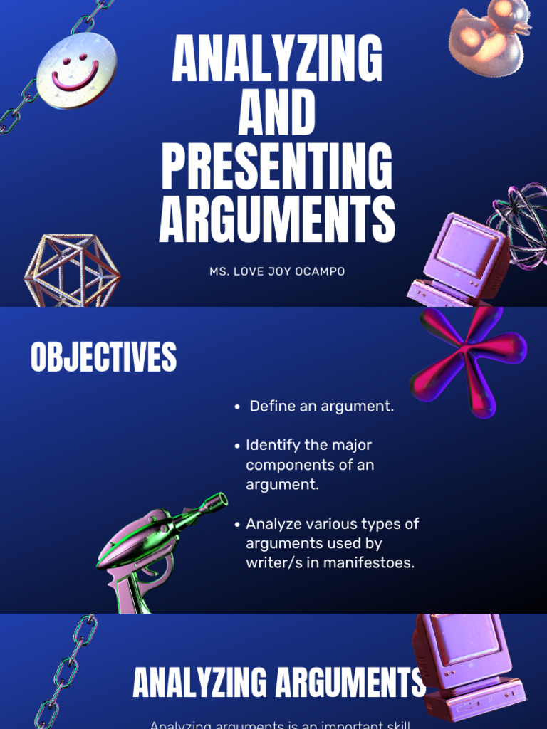 Analyzing and Presenting Arguments | PDF | Argument | Evidence