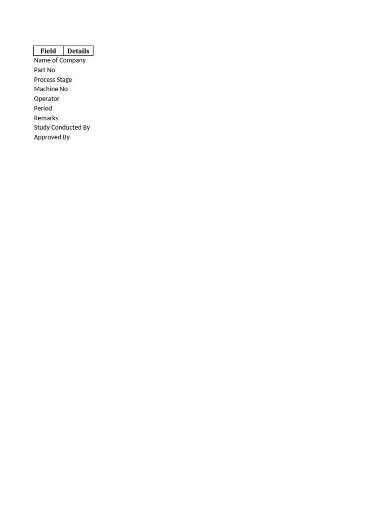 Process Parameter Trial Report | PDF