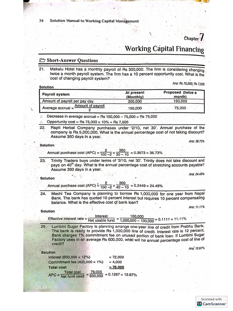 WCM CH 7 | PDF