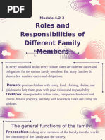 Family Roles and Responsibilities Explained | PDF | Child Development ...