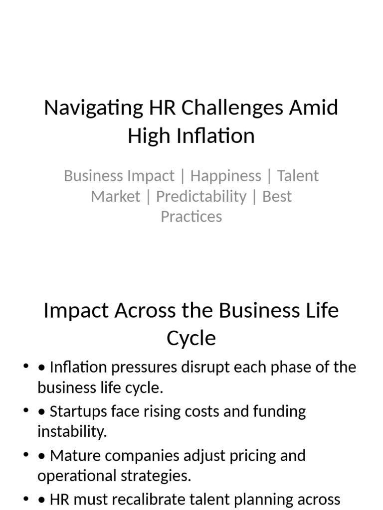 HR Inflation Impact Visual Enhanced Presentation | PDF | Inflation ...