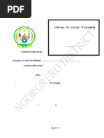 Ibisakuzo Nyarwanda: Urutonde rw'Ingano | PDF