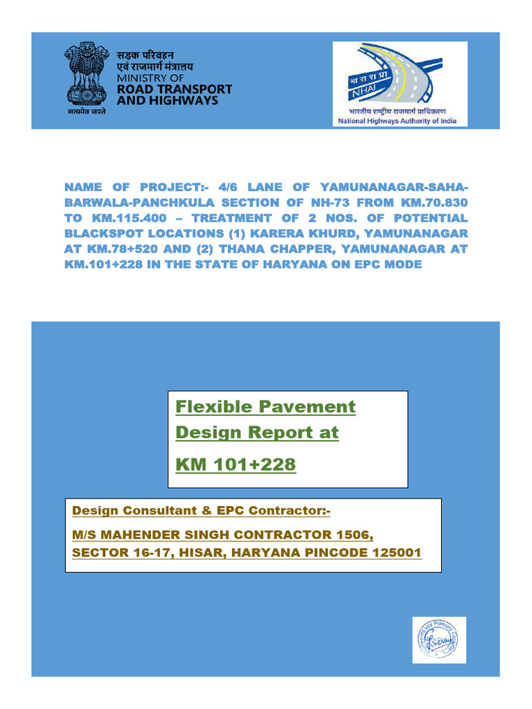 Pavement Design Report Thana Chappar 101+228 - Compressed - 14012025 ...