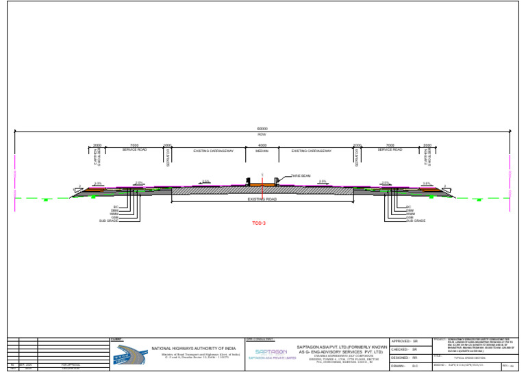 Typical Road Cross Section Details | PDF | Routes | Streets And Roads
