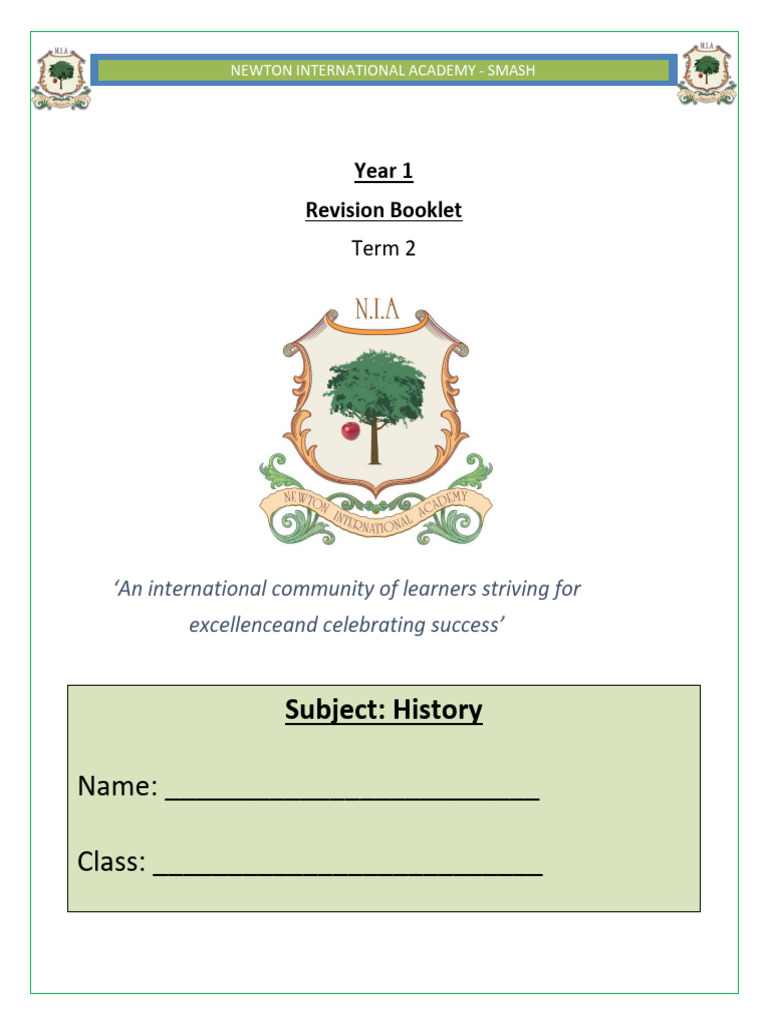 Y1 T2 History Revision | PDF | Toys | Gear