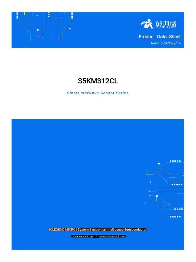 S5KM312CL 24 GHz Radar SoC Datasheet | PDF | Capacitor | Power Supply