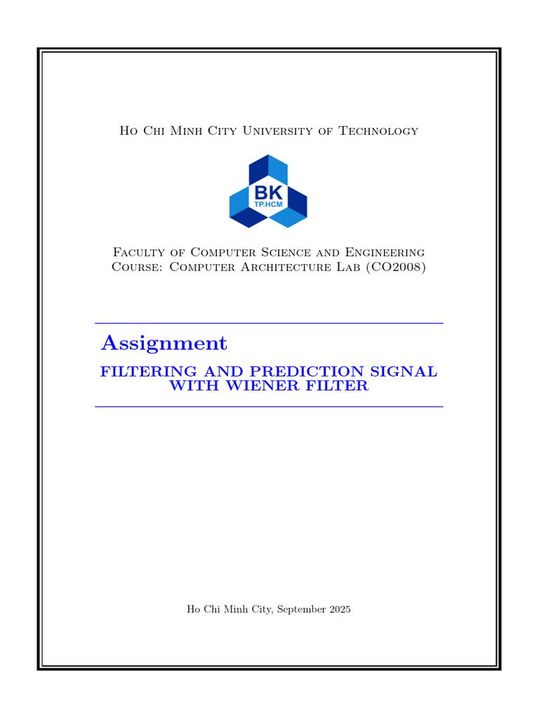 HK251 - CA - Assignmentjnj N JN NNJN JK | PDF | Mathematical Optimization | Filter (Signal ...
