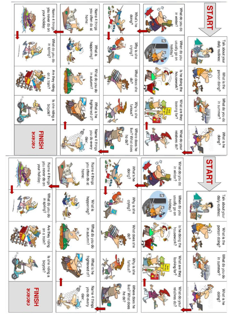 Present Simple Board Game | PDF