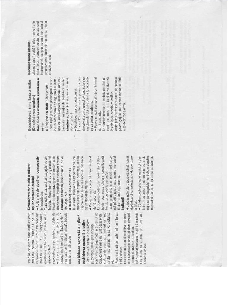 Manual de Utilizare Passat b5 | PDF