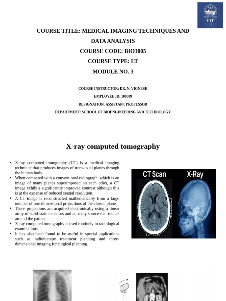 Medical Imaging Techniques: CT Overview | PDF | Ct Scan | X Ray