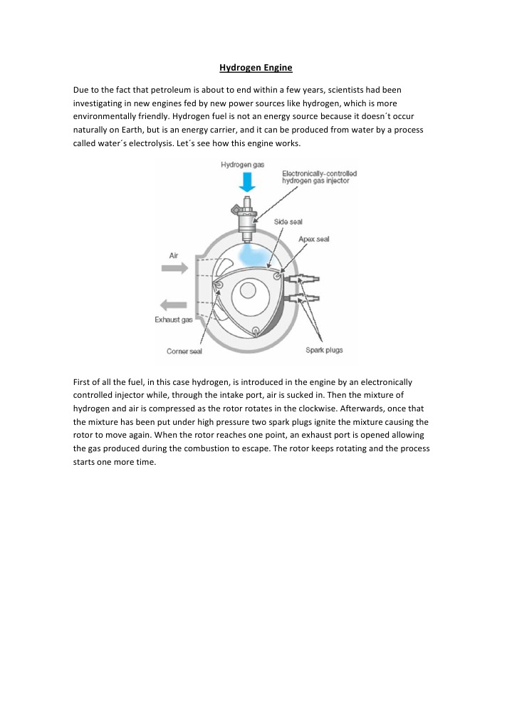 Hydrogen Engine Mechanics Explained | PDF | Science & Mathematics ...