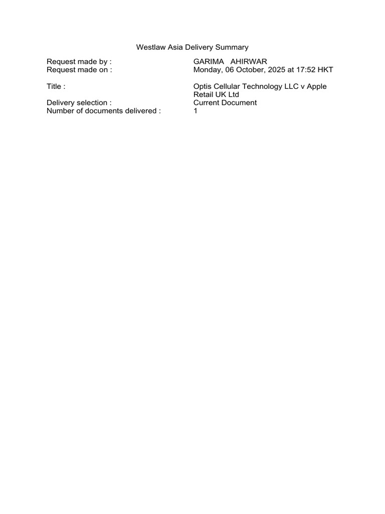 Optis | PDF | Royalty Payment | License
