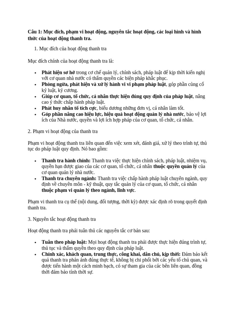 File Thanh Tra MT (Số 1 File Word) | PDF