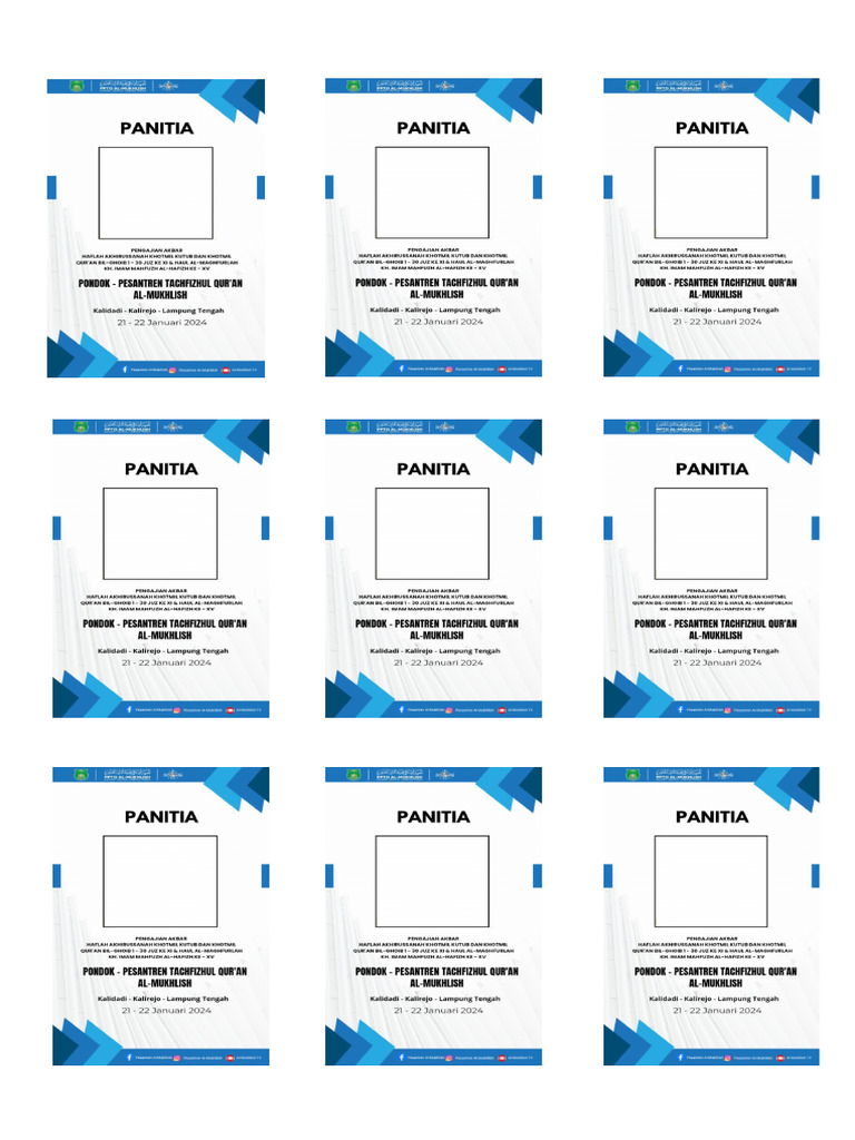 Kartu Panitia Luar | PDF