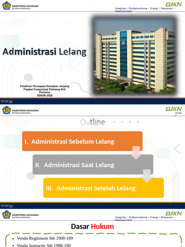 Pelatihan Lelang Ahli 2025: Proses & Administrasi | PDF