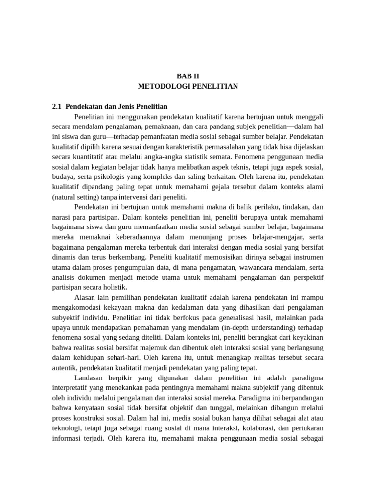 BAB II Metopen Kualitatif | PDF