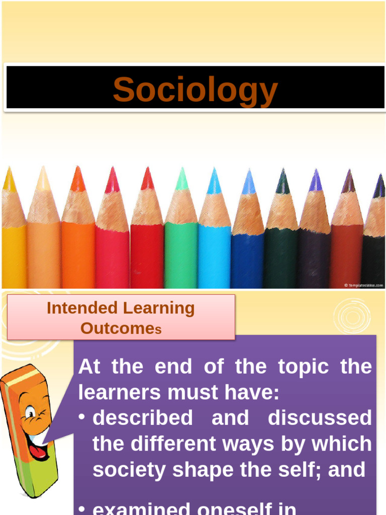 Sociological Perspective of The Self Lesson 2 | PDF | Socialization ...